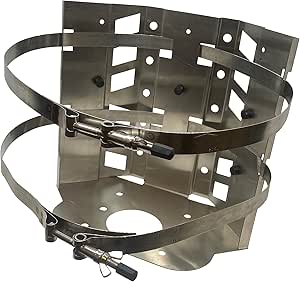 Amazon.com : 20 lb Propane Tank Mount Stainless Steel Vehicle RV Marine ...