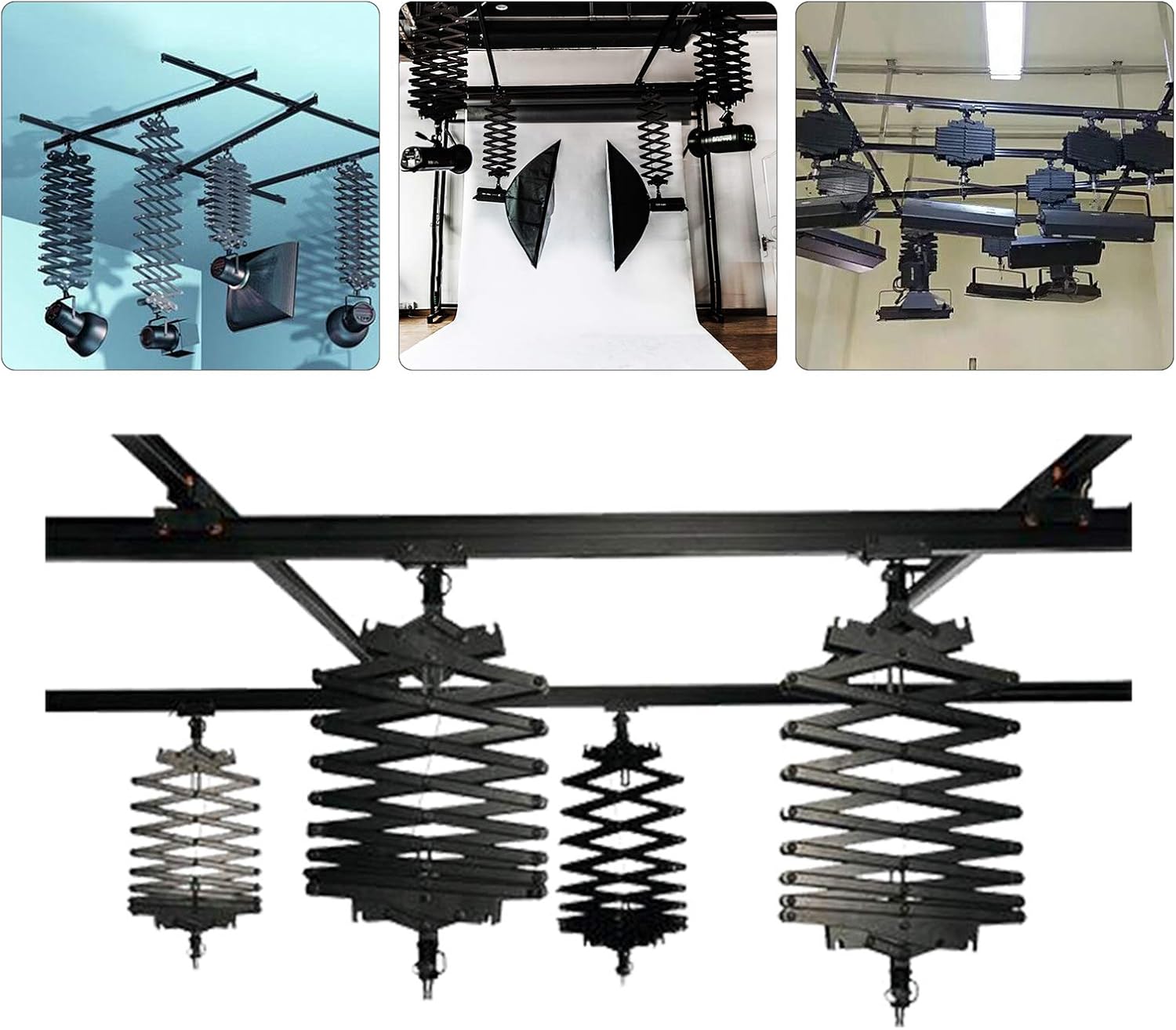 Amazon.com : Studio Photography Ceiling Rail System (3 * 3m with 4 ...