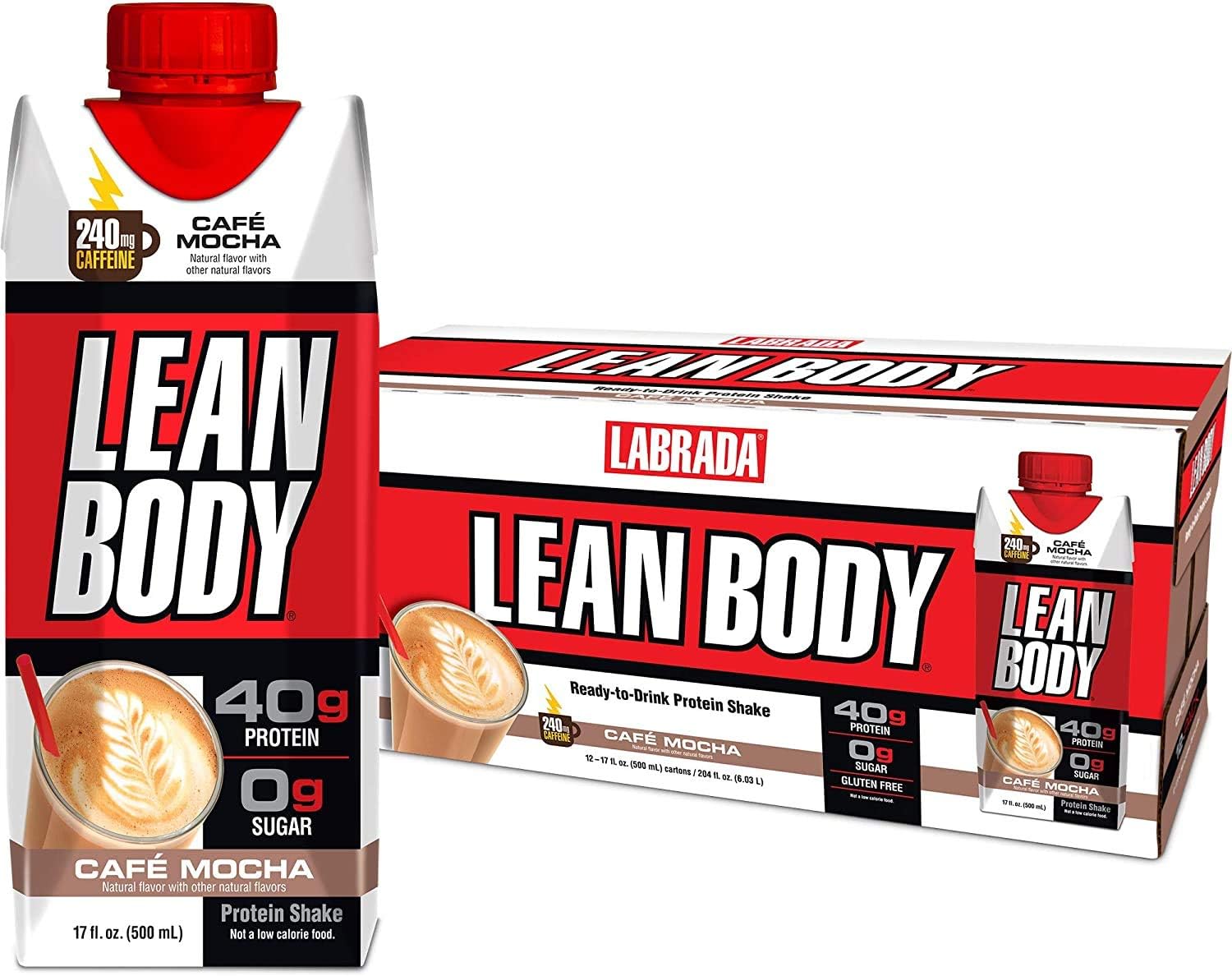 Amazon.com: Lean Body Ready-to-Drink Café Mocha Protein Shake, 240mg ...