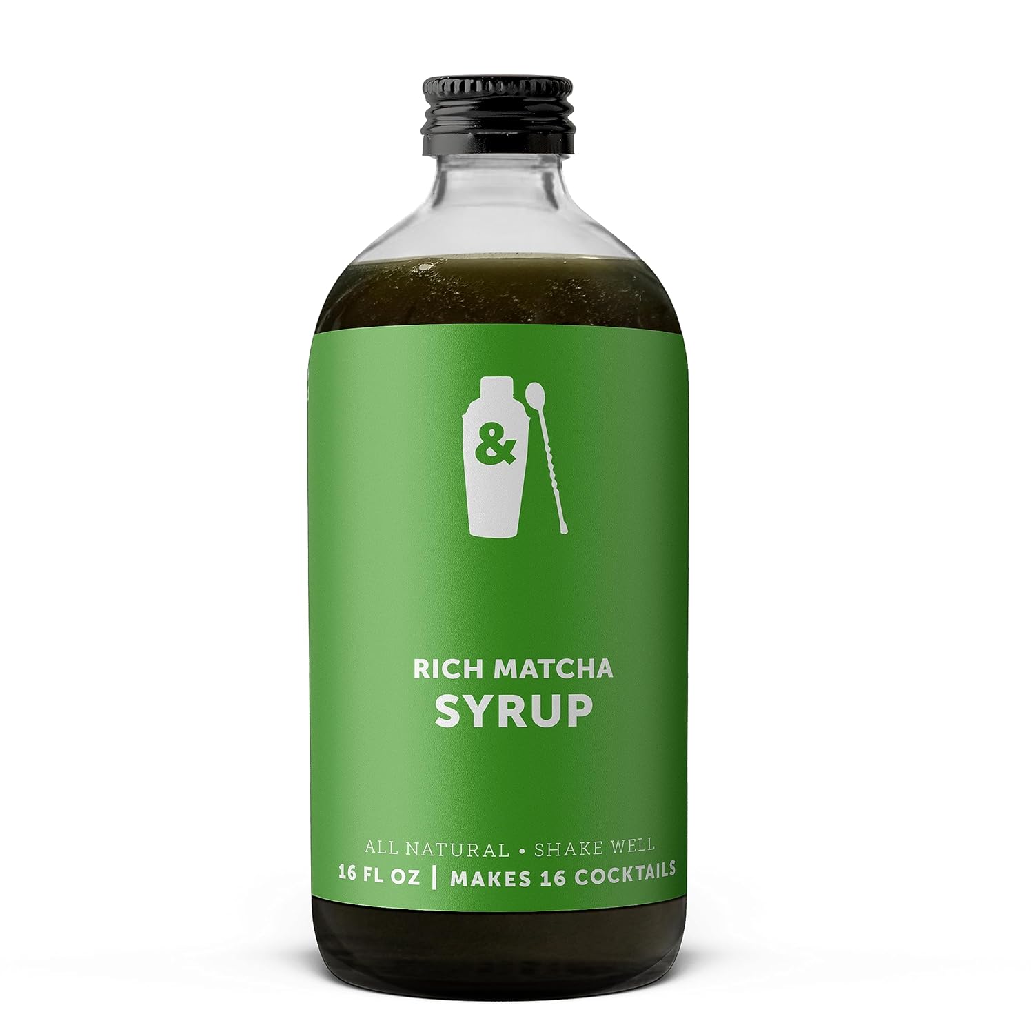 Amazon.com: Shaker & Spoon Matcha Cocktail Syrup, 16oz Matcha Green Tea ...