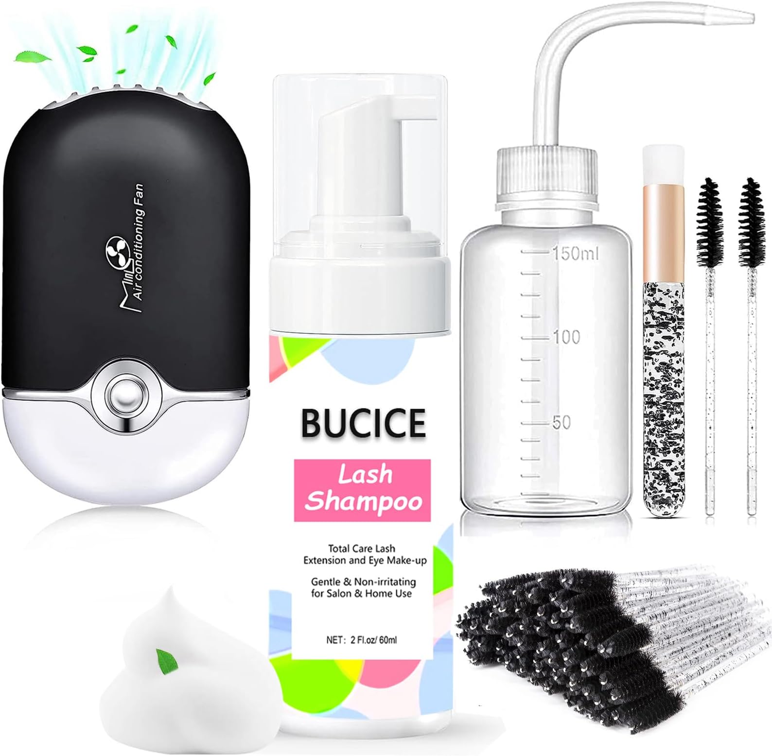 Amazon.com: Shmian Eyelash Shampoo 60ML for Lash Extension Cleanser ...