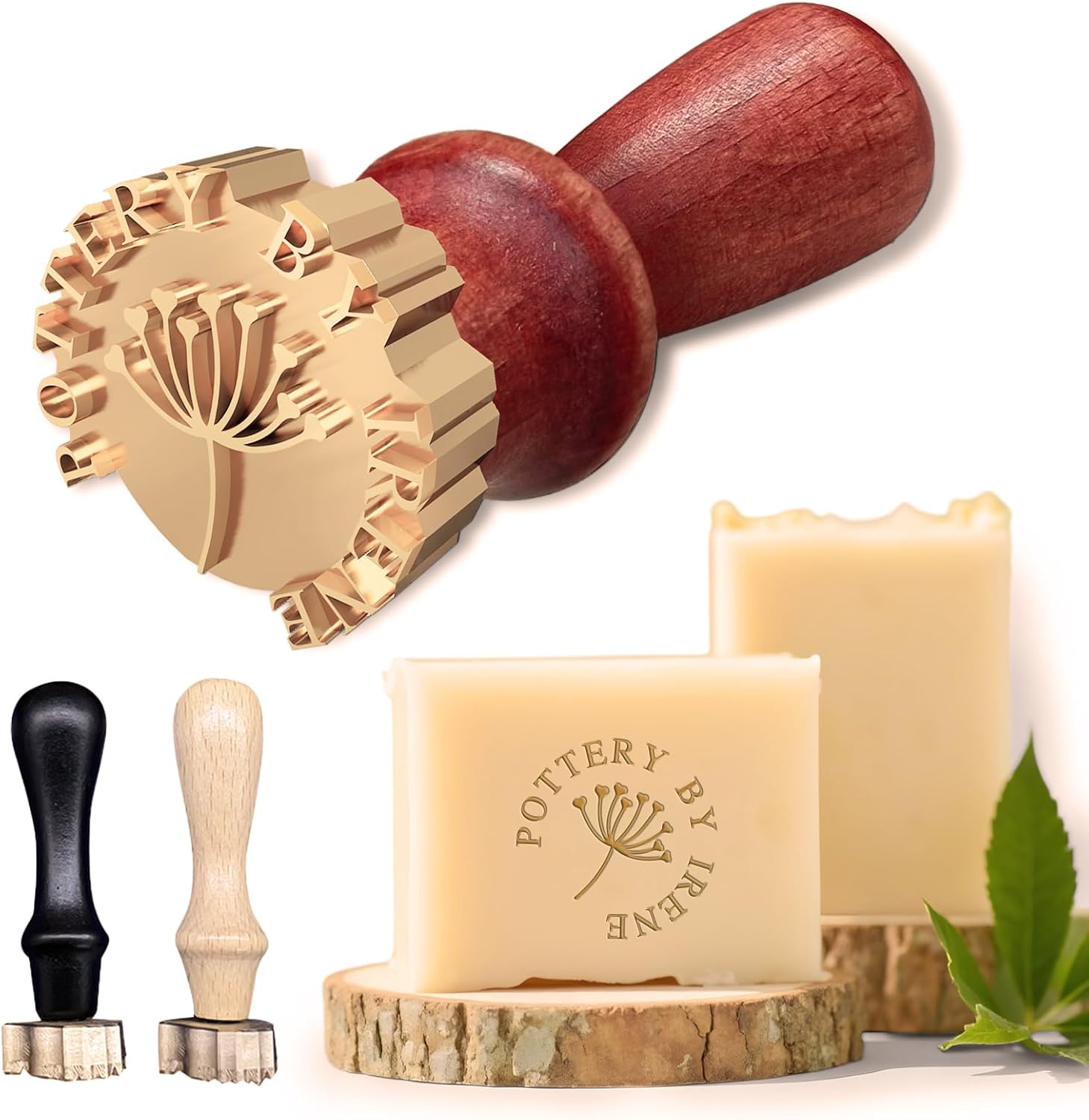 Amazon.com: KAINSY Custom Soap Stamp, Personalized Soap Stamp for ...