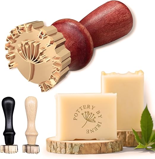 Amazon.com: KAINSY Custom Soap Stamp, Personalized Soap Stamp for ...