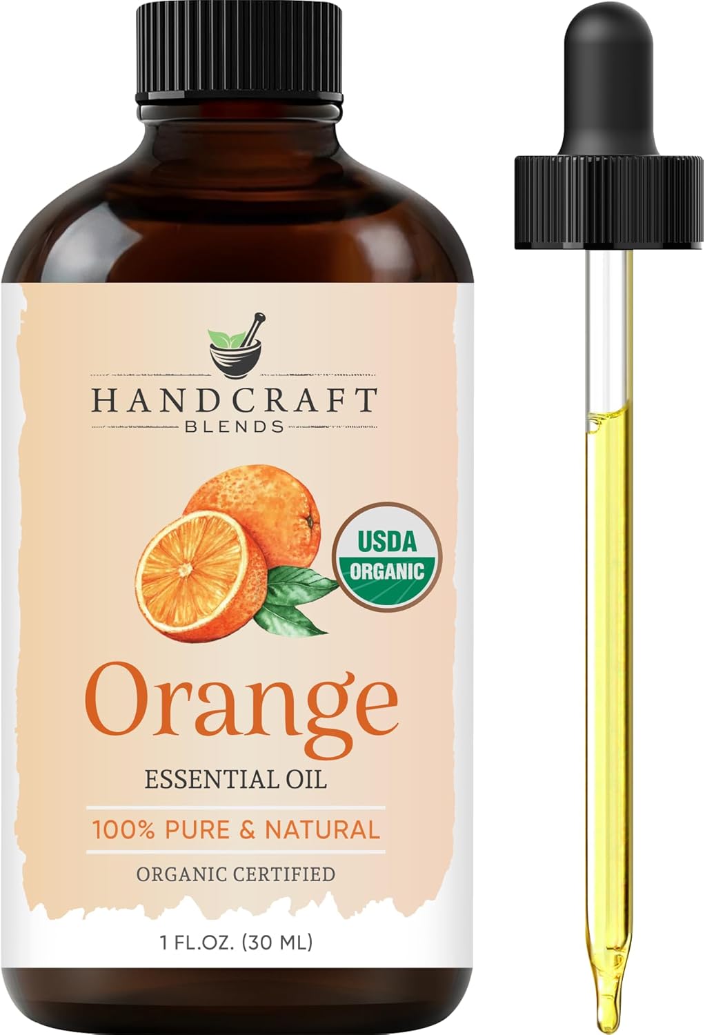 Amazon.com: Handcraft Blends Organic Orange Essential Oil – 1 Fl Oz ...