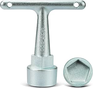 VIDABTE Water Meter Wrench for Pentagon Socket, Curb Stop Wrench, Water ...