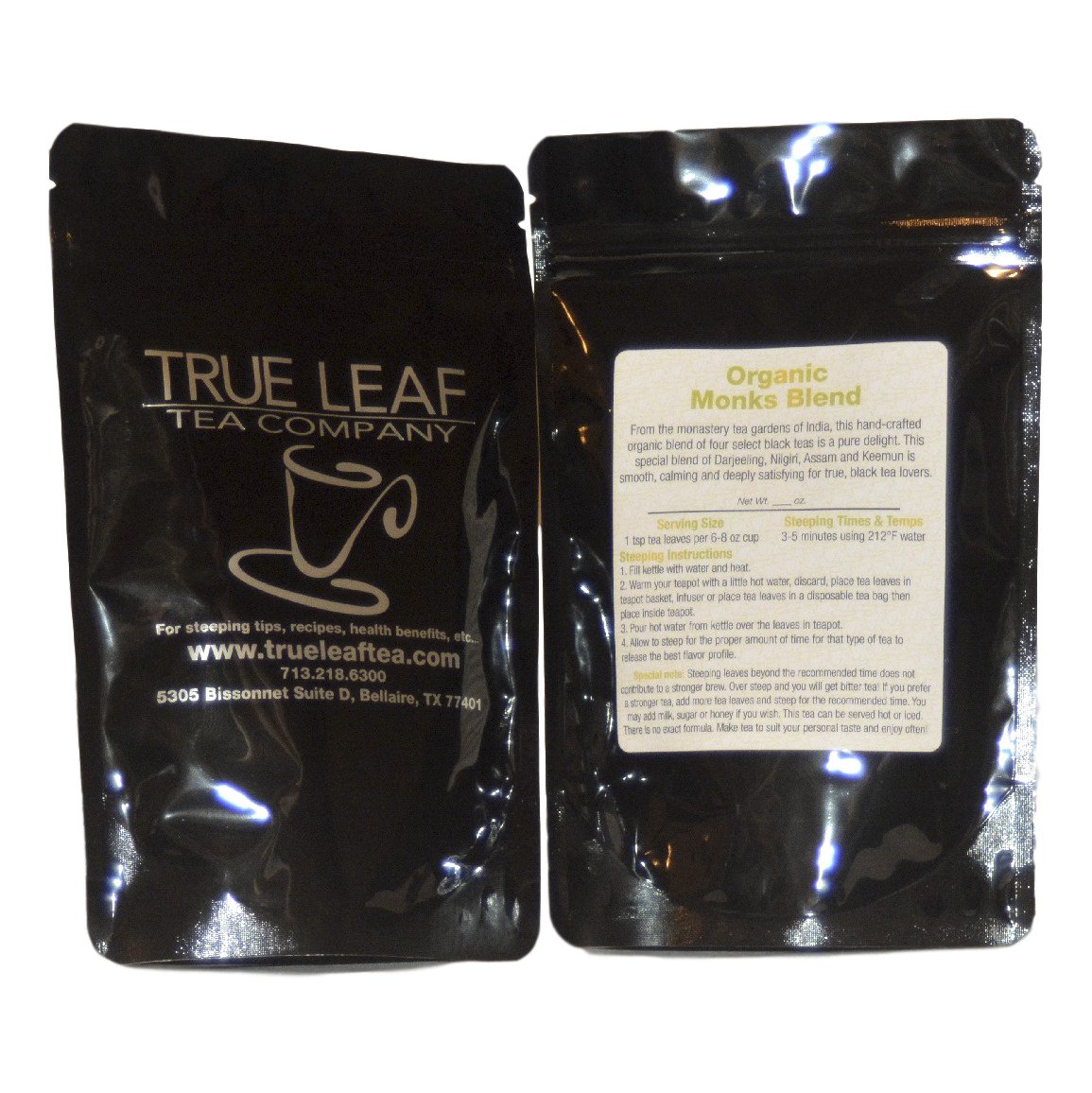 Amazon.com : True Leaf Tea Organic Monks Blend Tea 4 OZ : Grocery ...