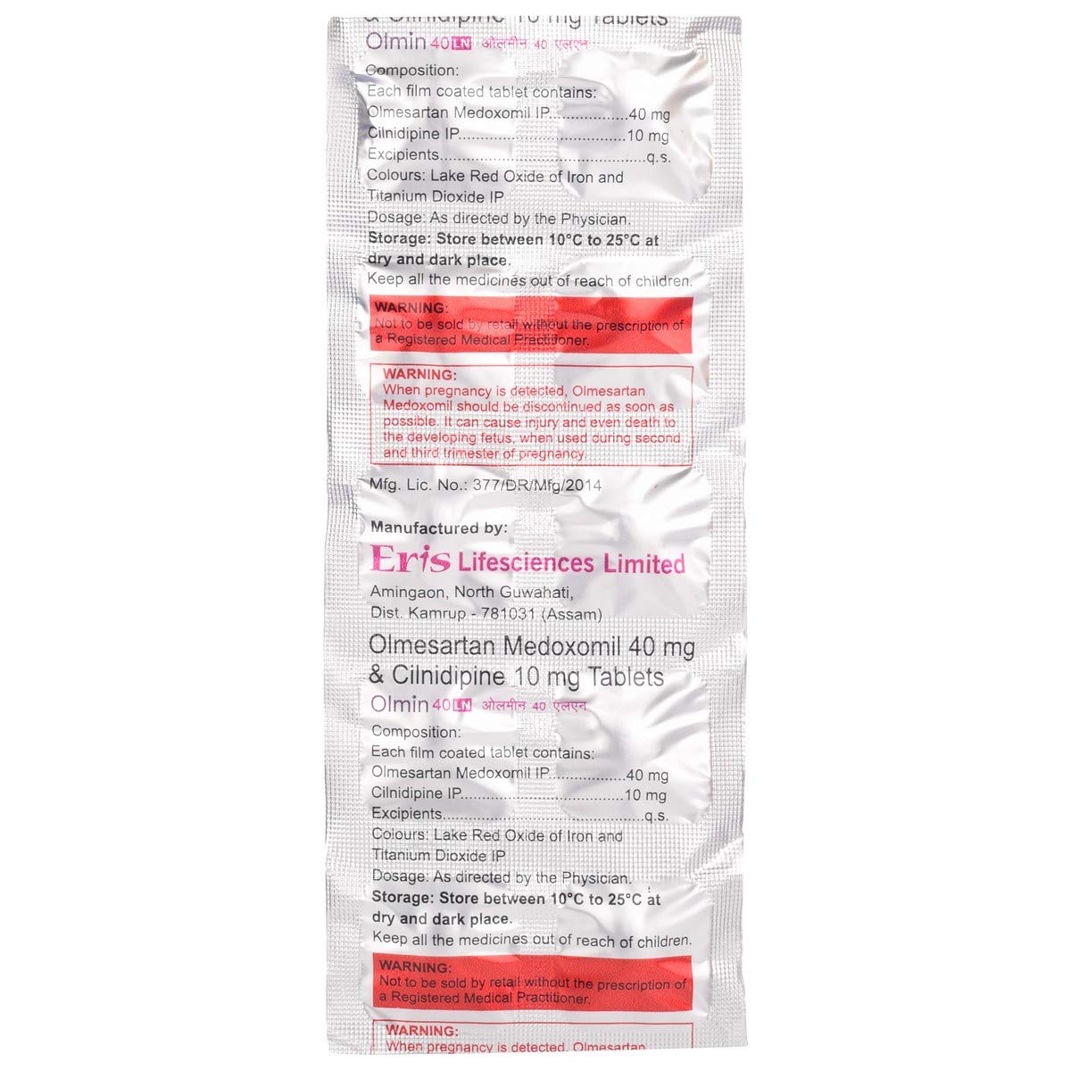 Olmin 40 Ln - Strip of 10 Tablets : Amazon.in: Health & Personal Care