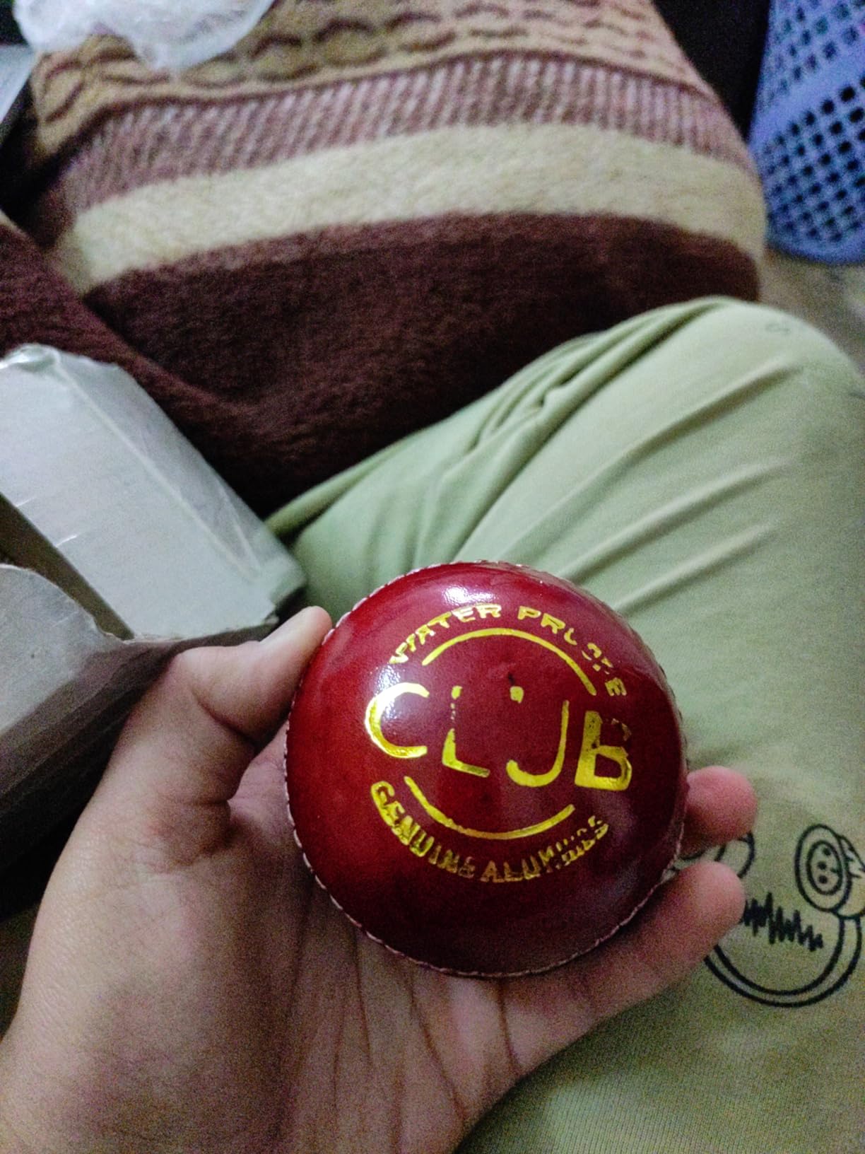 One Ton Leather Cricket Ball Part 2 Red Cricket Ball Standard Size for ...