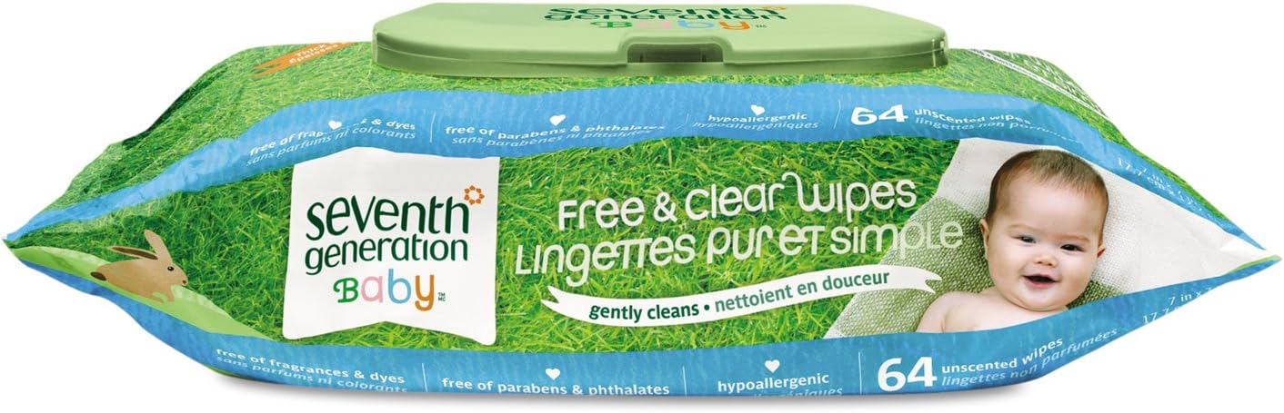 Amazon.com: Seventh Generation Baby Wipes, 768 count, Made for ...