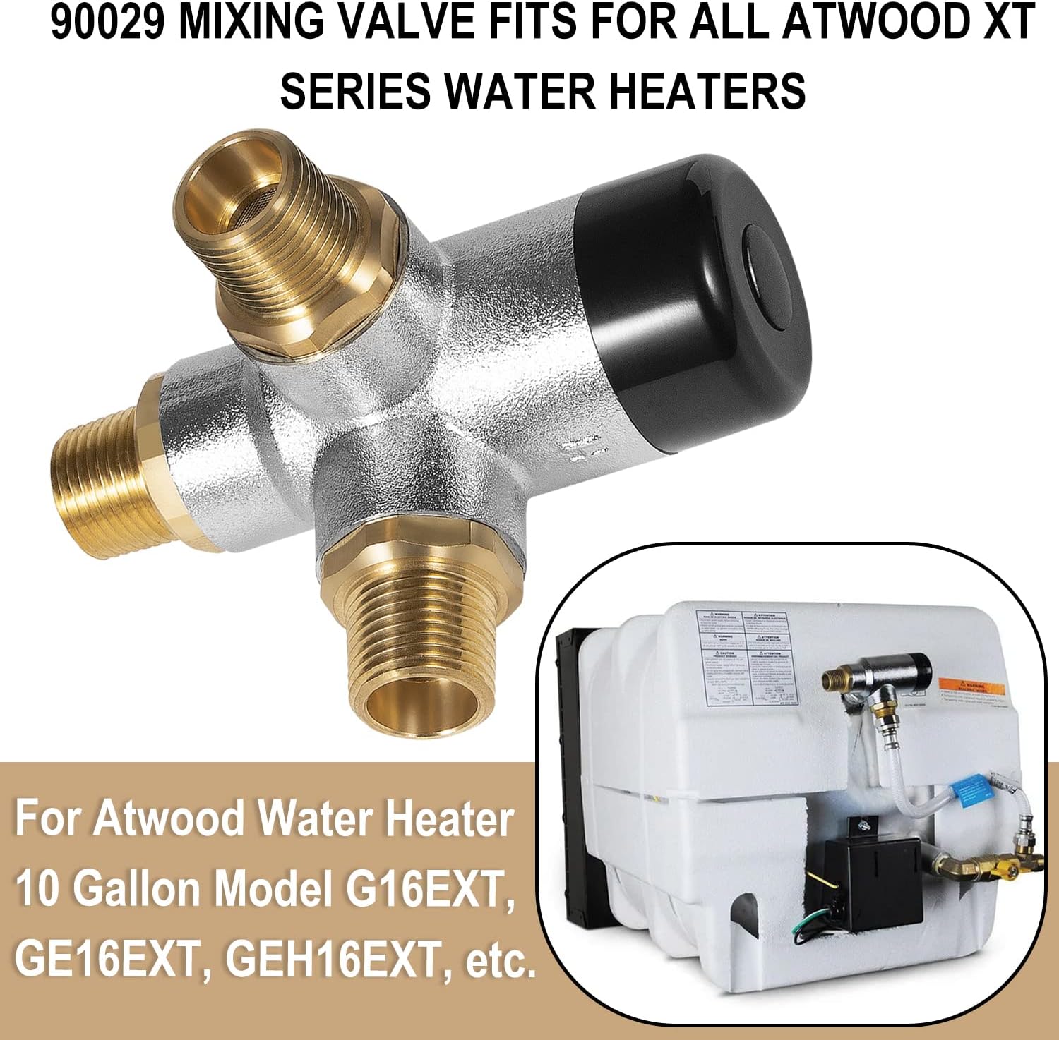 Válvula mezcladora 90029 compatible con calentador de agua Atwood serie ...