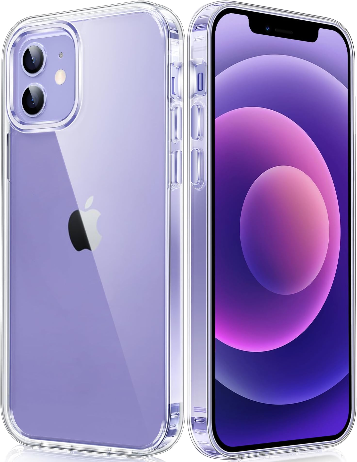 Amazon.com: FNTCASE for iPhone 12 Clear Case: for iPhone 12 Pro Case ...