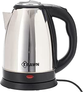Krawn Electric kettle 1.8l 1500w kw-188 black/silver : Buy Online at Best Price in KSA - Souq is ...