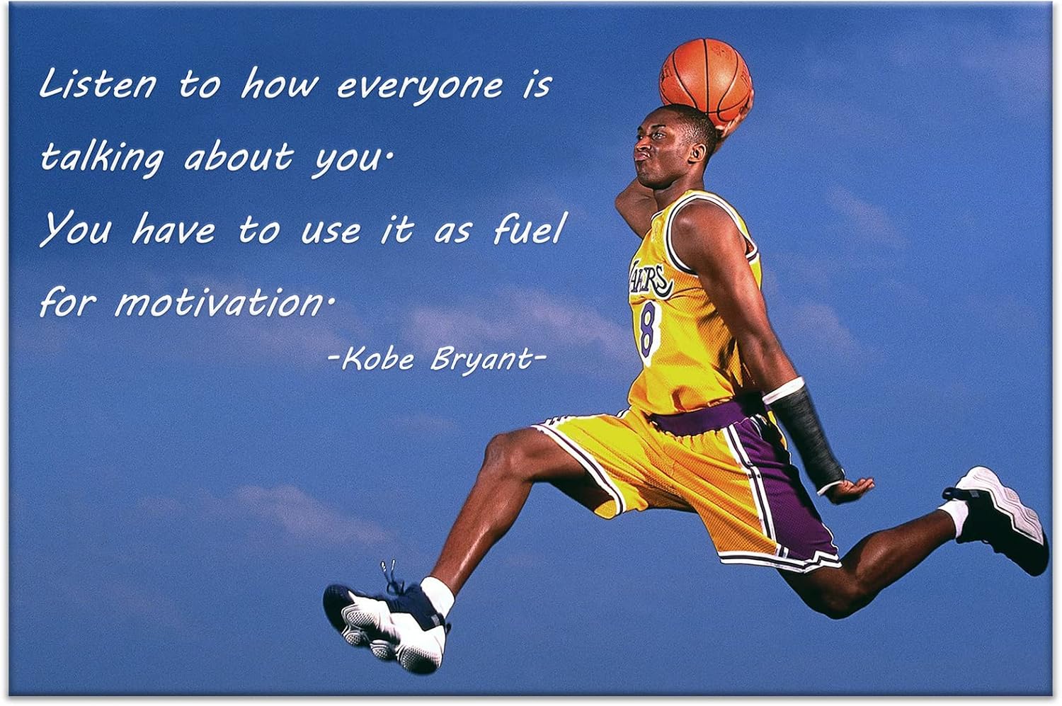 Amazon.com: Kobe Bryant Poster - kobe Quotes Inspirational Wall Art ...