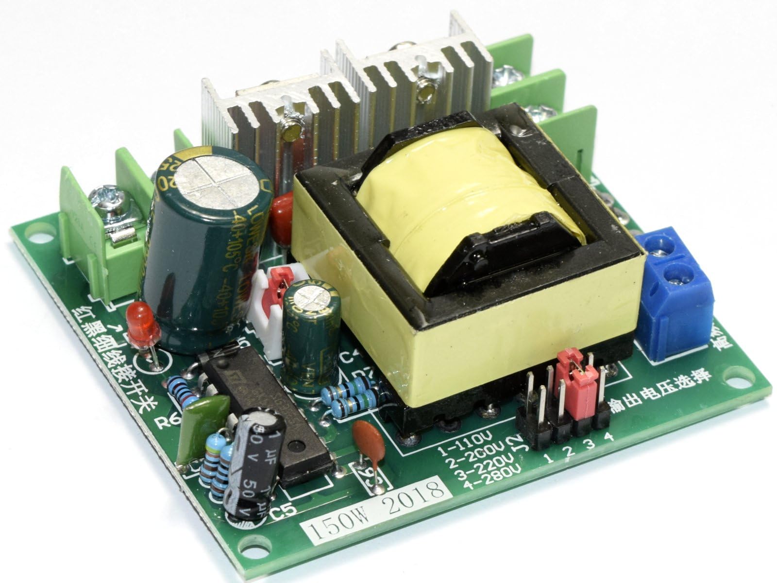 Amazon.com: DC-AC Inverter 12V DC to 110-280V AC or DC for resistive ...