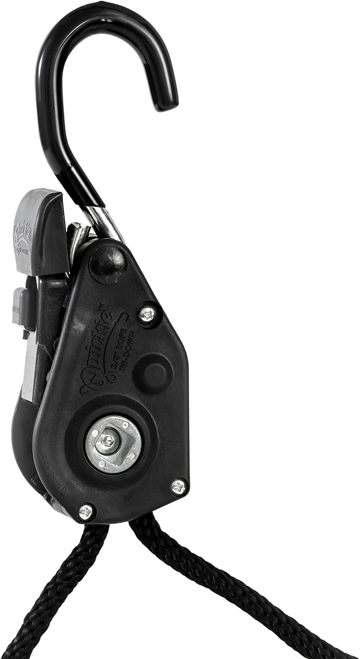 3/8" Ratcheting Quickie Rope Tie-down w/ 12ft rope, 650lbs. Working ...