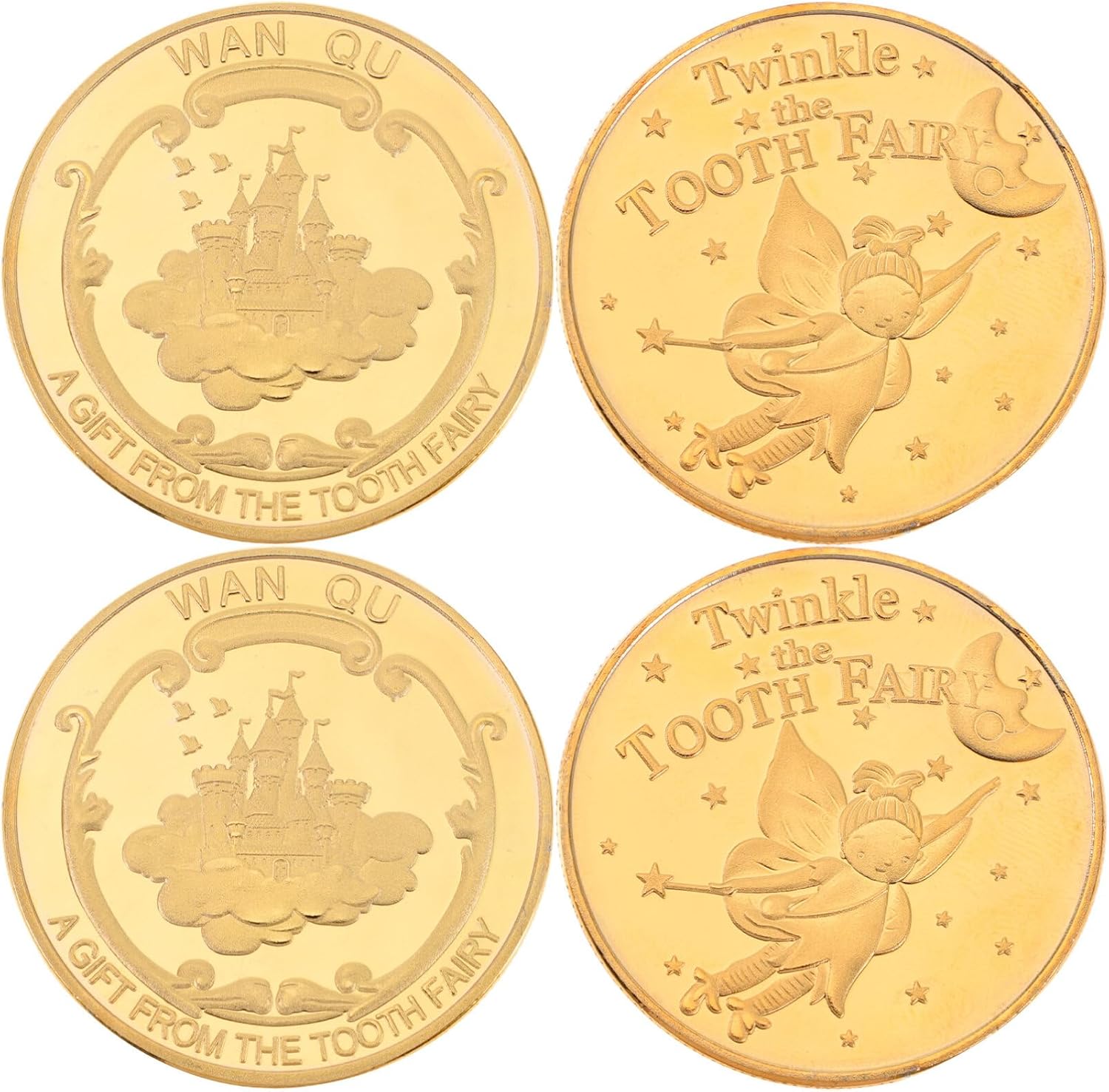 Amazon.com: Alipis Tooth Fairy 4pcs Lost Teeth Reward Commemorative ...