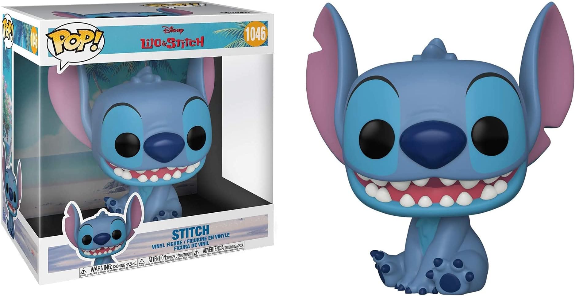 Amazon.com: Funko POP Pop! Jumbo: Lilo & Stitch - Stitch, Multicolor ...