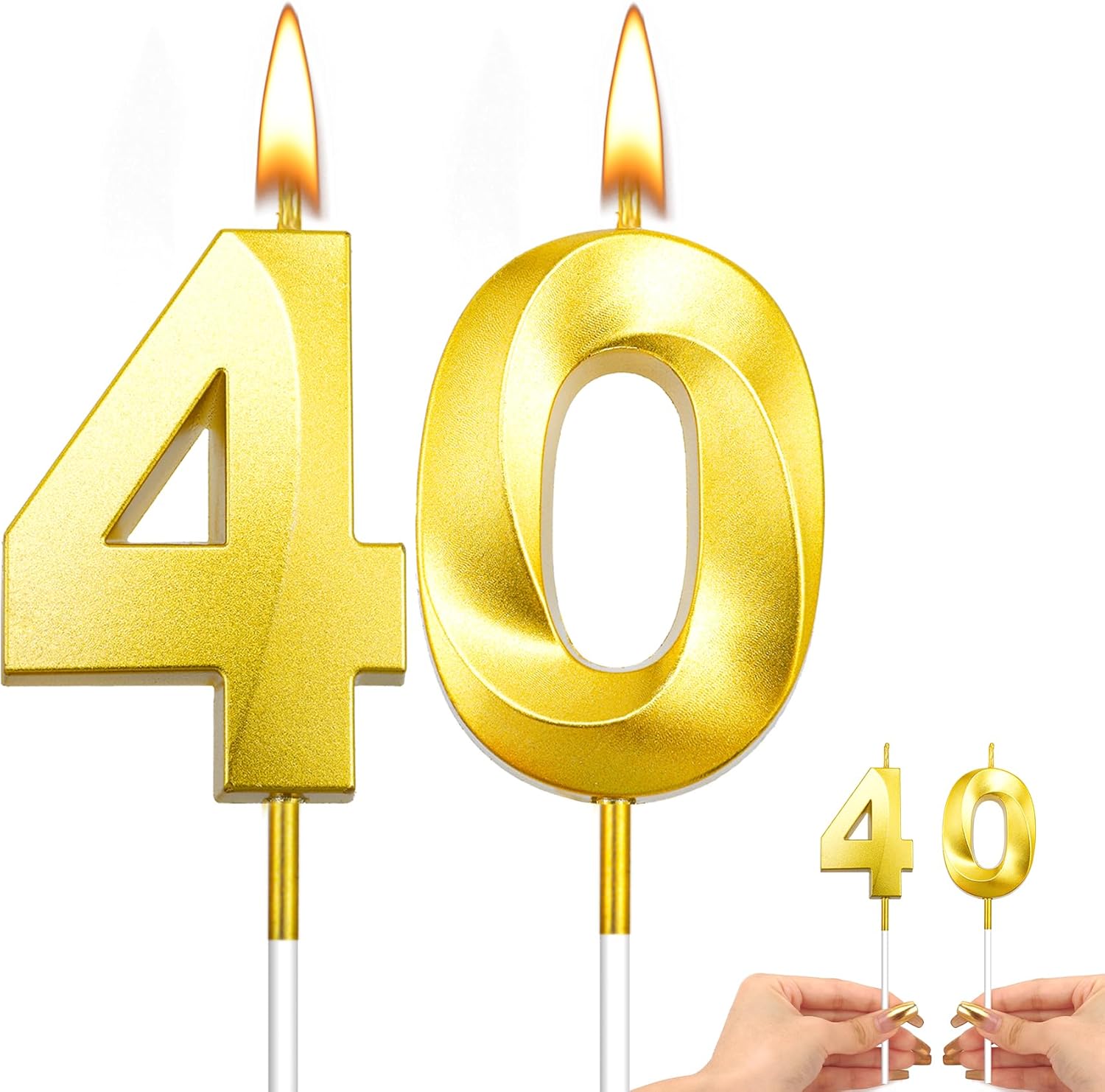 Amazon.com: 40th Birthday Candles 40th Birthday Decorations for Men ...
