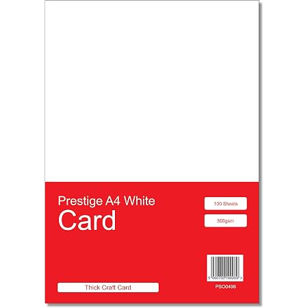 100 x A4 Premium Thick White Printer Craft Card 300gsm : Amazon.co.uk ...