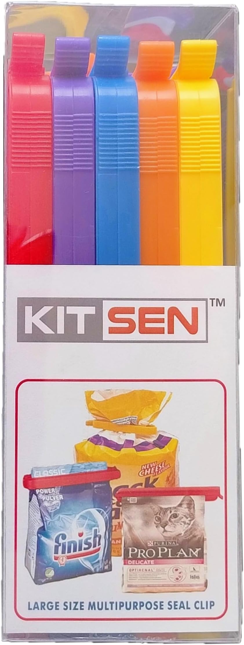 KITSEN 42 Pcs Multipurpose Airtight Seal Clips, Bag Clip, Packet ...