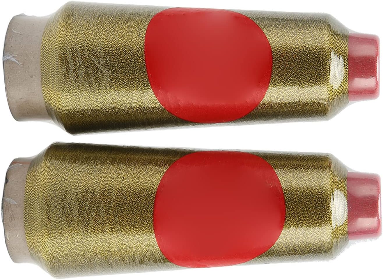 Amazon.com: OEBUAFI 2Pcs Metallic Embroidery Thread, Polyester Gold ...