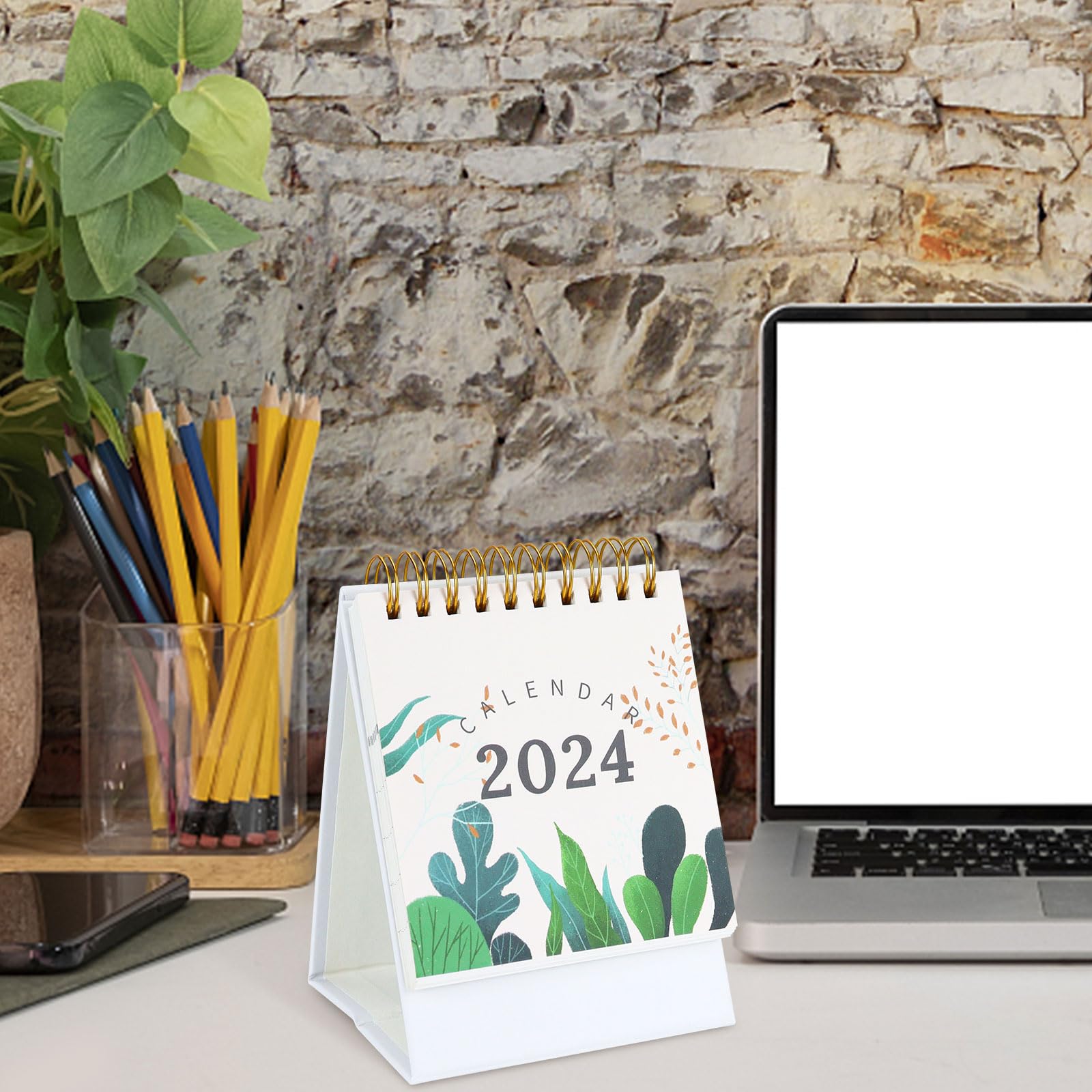 Snapklik.com : 2023-2024 Mini Desk Calendar, Portable Small Desktop ...