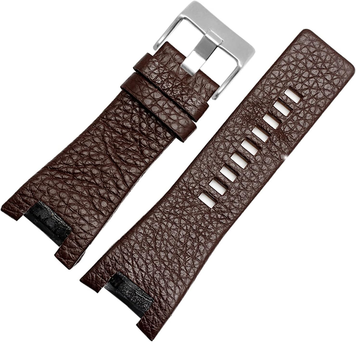 Amazon.co.jp: BAILONGMA ディーゼルウォッチストラップのための32mm本革の腕時計 DZ1216 DZ1273 ...