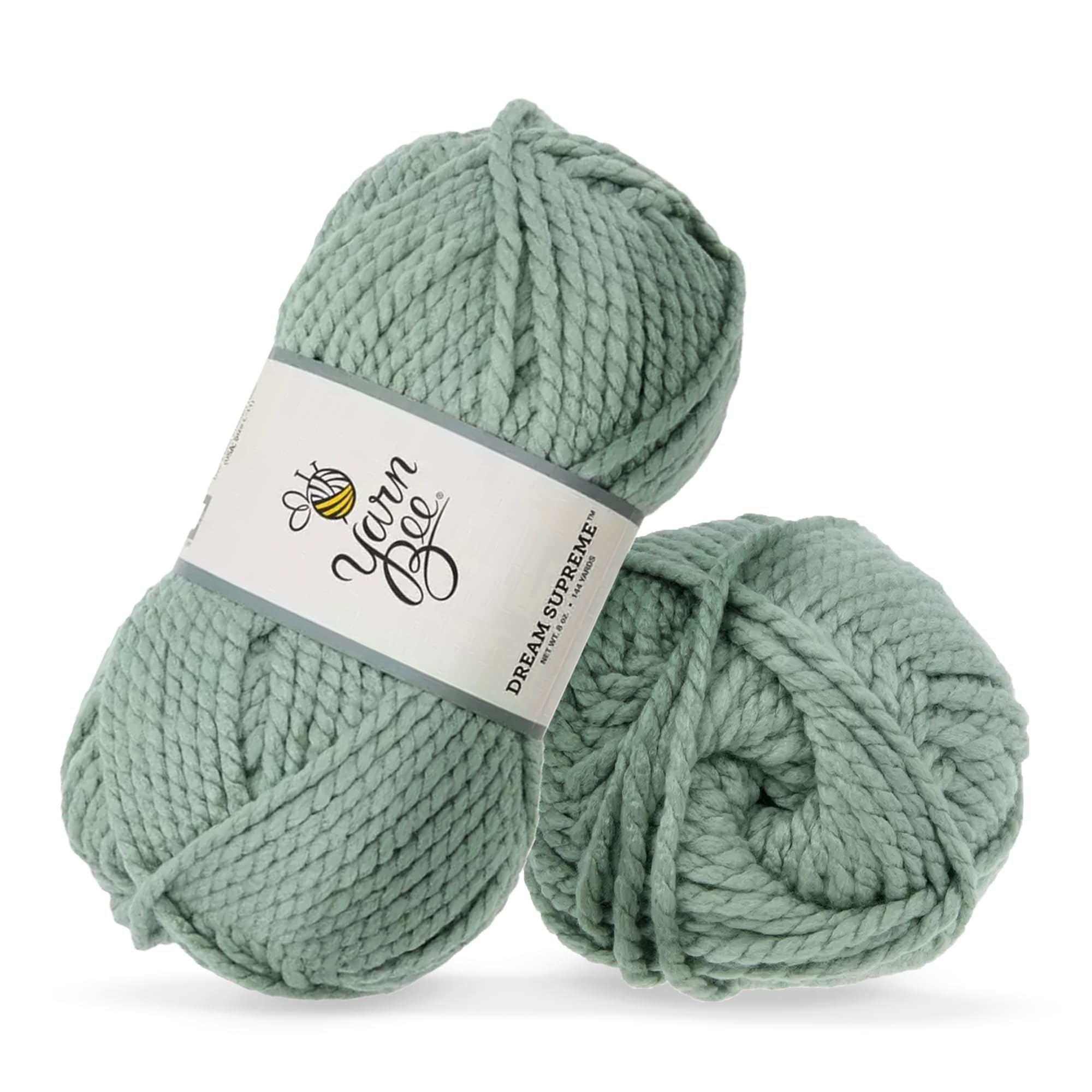 Amazon.com: Yarn Bee Super Bulky Yarn for Crocheting & Knitting Soft ...