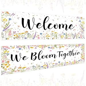 Amazon.com: CORNER LACE 2Pcs Wildflower Motivational Posters Floral ...