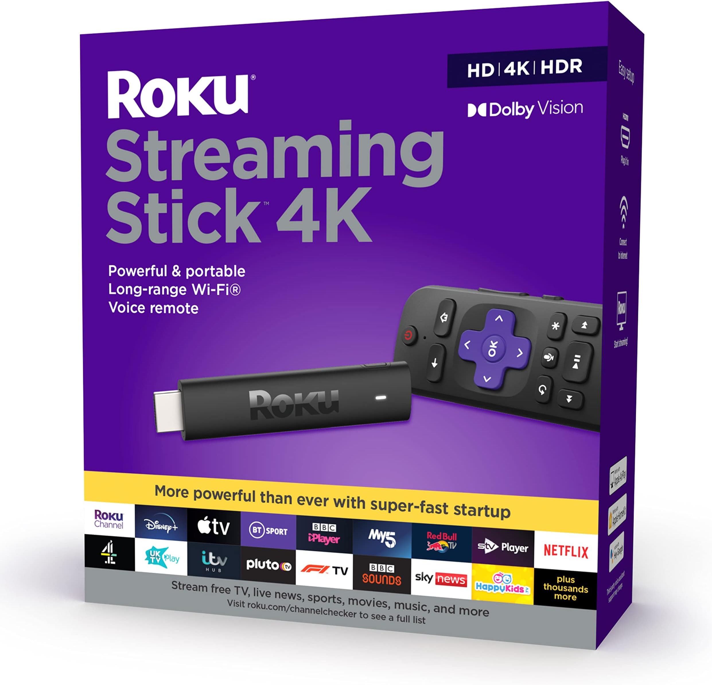 Roku Streaming Stick+ | HD/4K/HDR Streaming Device with Long-Range ...