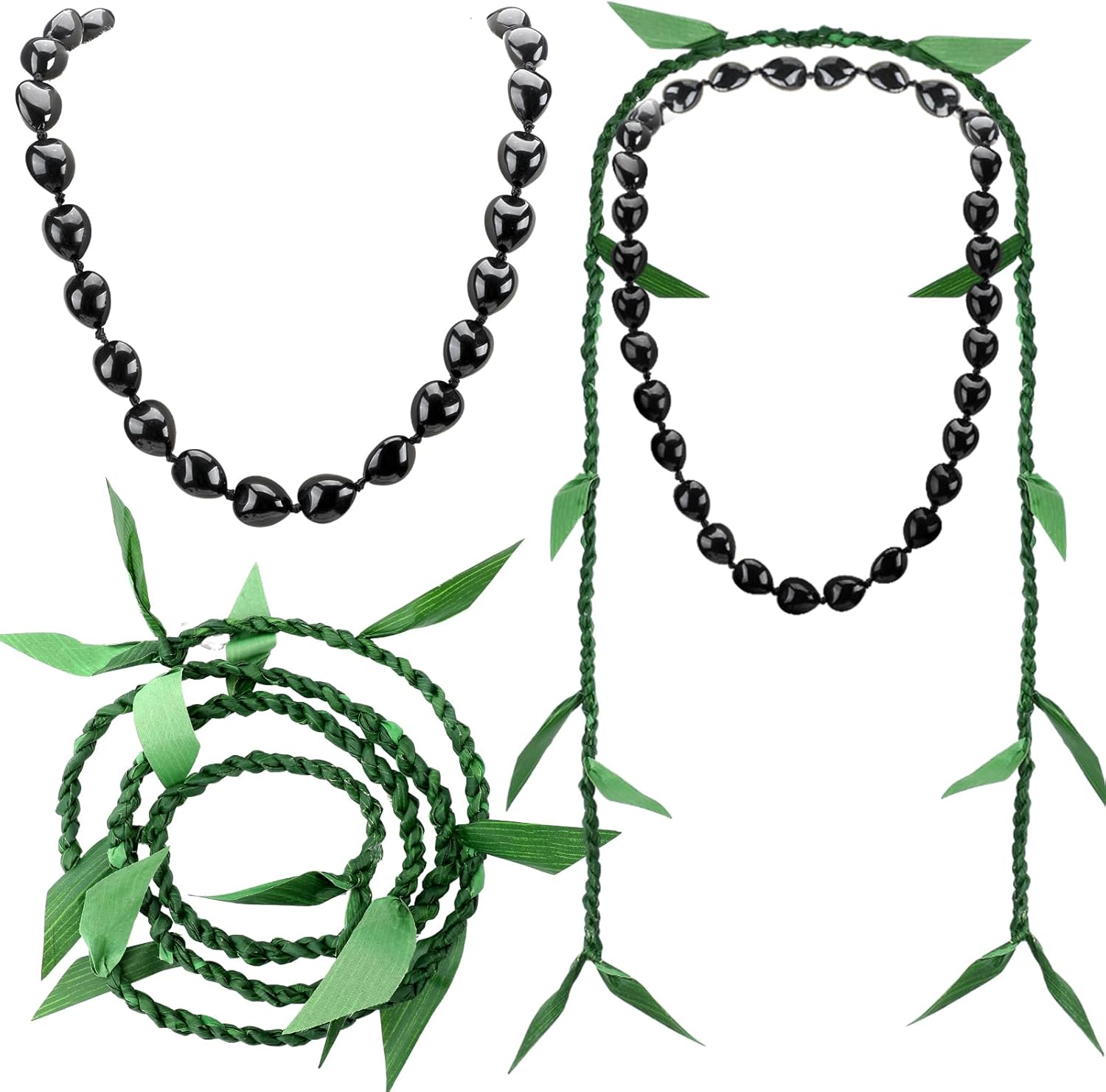 Moinchore 2 Pcs Class of 2026 Graduation Leis 65 in Ti Leaf Ribbon Lei ...