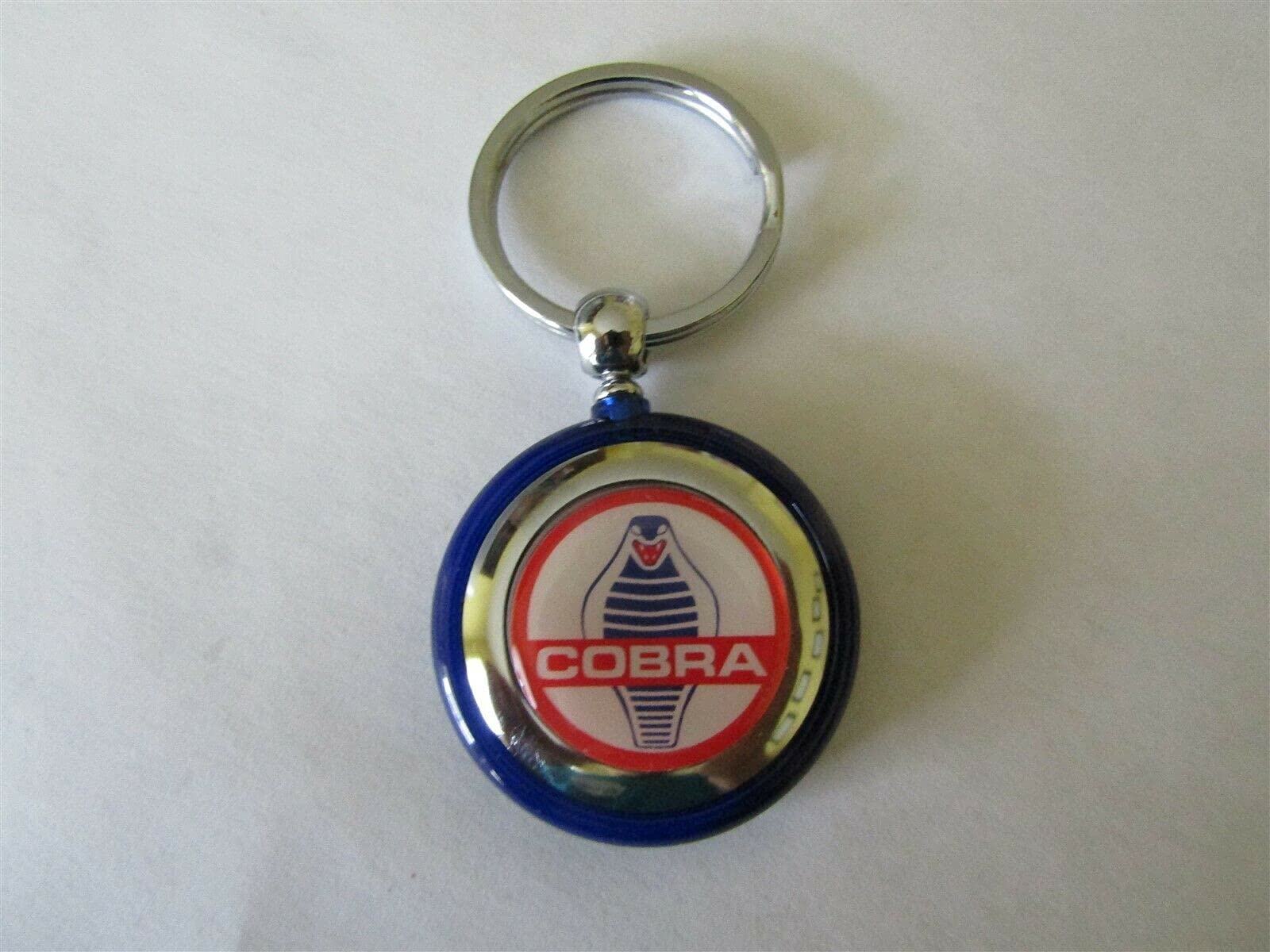 1960s Shelby Cobra Gt350 Gt500 Vintage Logo Round Plastic Keychain ...