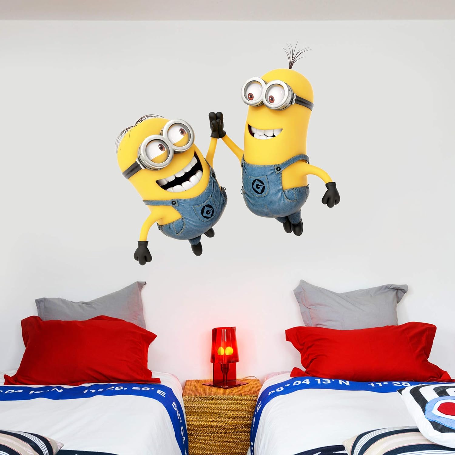 Beautiful Game Despicable Me Wall Sticker - Minions High Five Wall ...