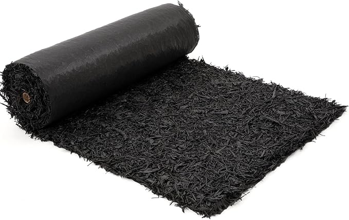 Amazon.com: Rubber Mulch Mat 8' x 2' Recycled Rubber Mulch,Versatile ...