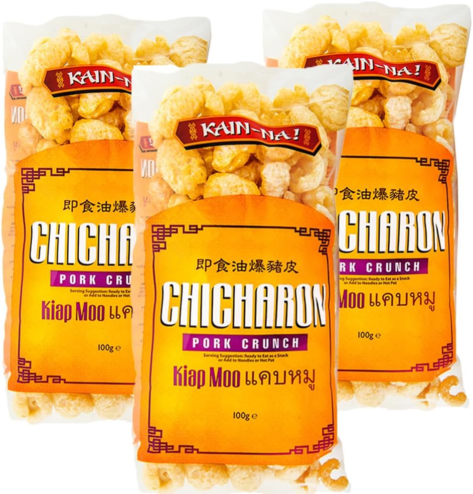 Chicharron 100g (Pack 3) / Kain-Na Chicharon Pork Crunch, Crispy Pork ...