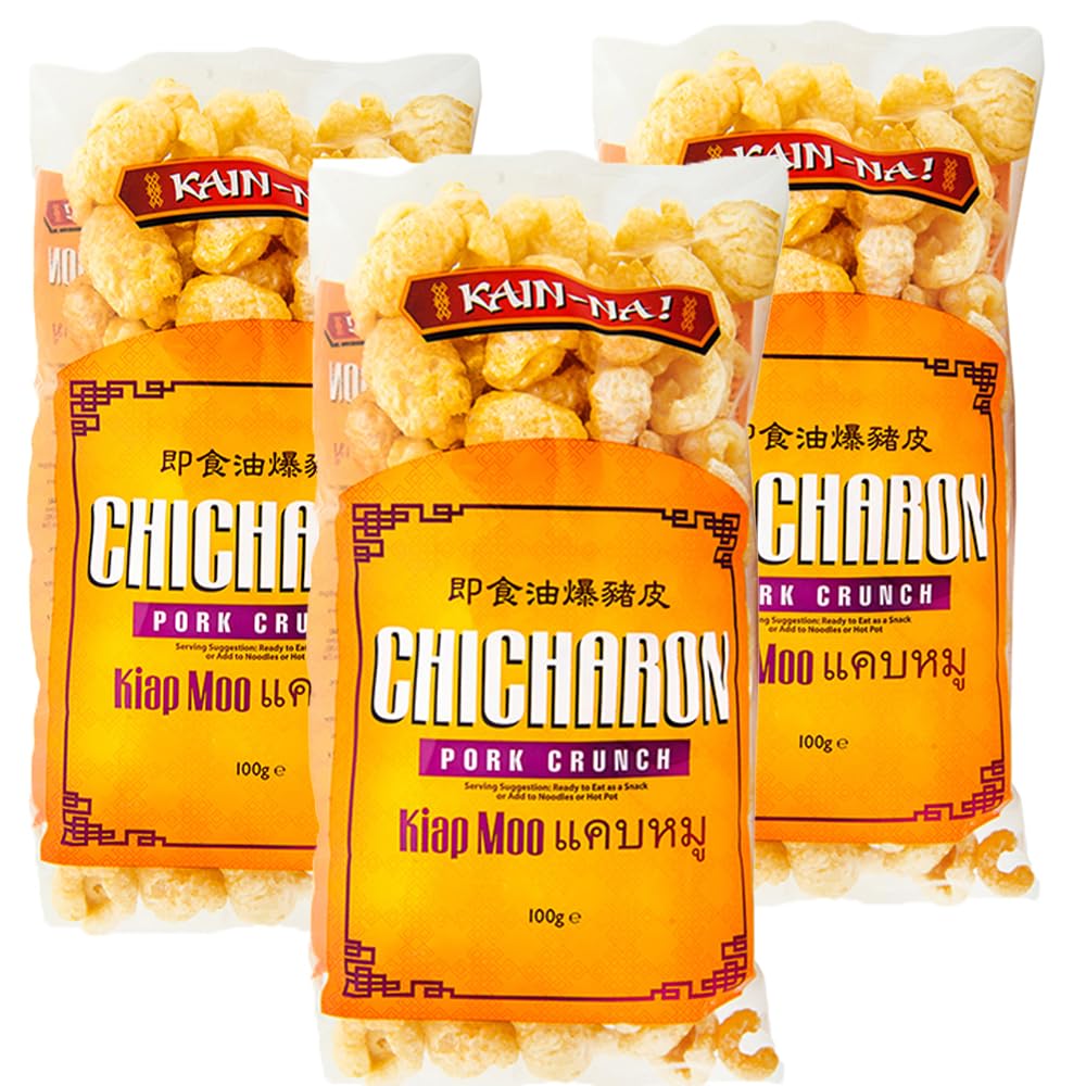 Chicharron 100g (Pack 3) / Kain-Na Chicharon Pork Crunch, Crispy Pork ...
