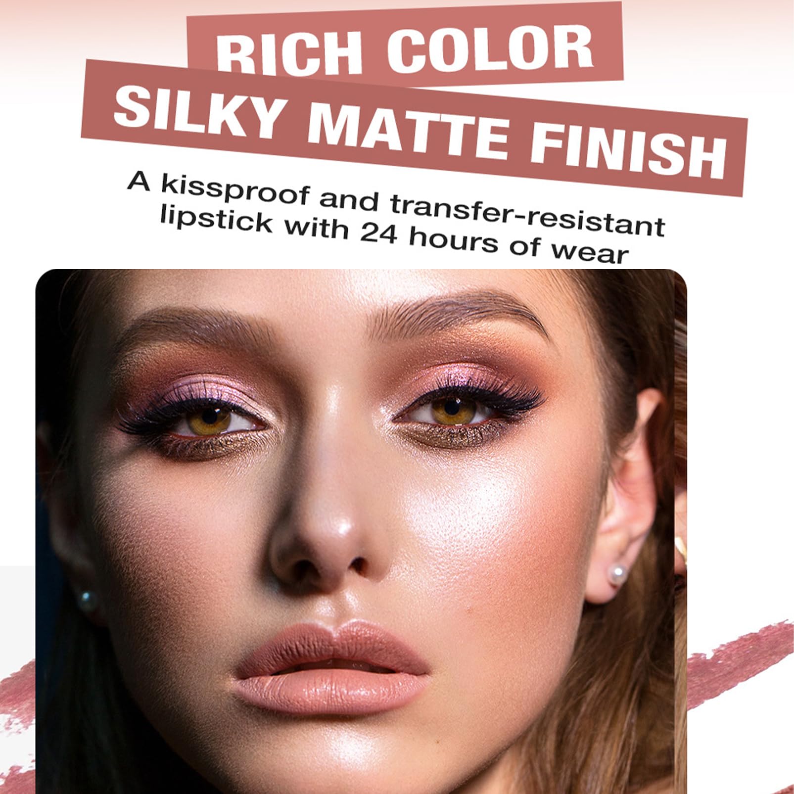 Matte Nude Velvety Lipstick Makeup KitAll-IN-One Lip Kit, Velvety Nude ...