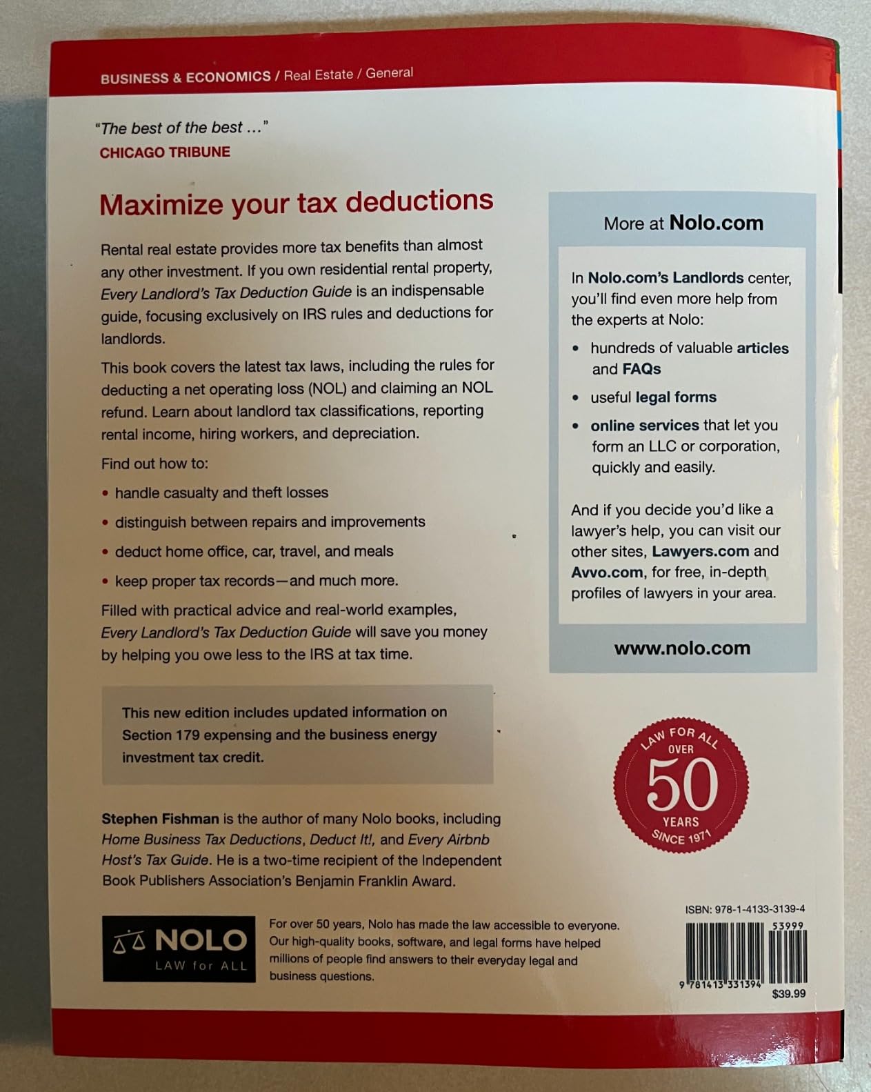 Amazon.com: Every Landlord's Tax Deduction Guide: 9781413317688 ...
