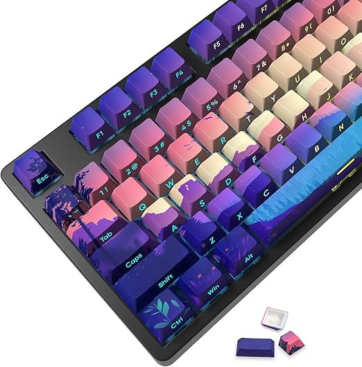 Amazon.com: JSJT PBT Keycaps-Side Printed Translucent Keycap,Multi ...