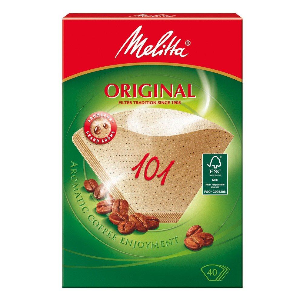 Melitta Filter Pack of 40 Natural Pa 101 : Amazon.de: Home & Kitchen