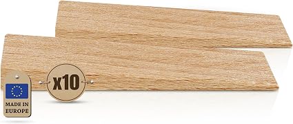 Amazon.com: Tolux Wooden Wedges, Hardwood Wedge, Beech Wood Wedge ...