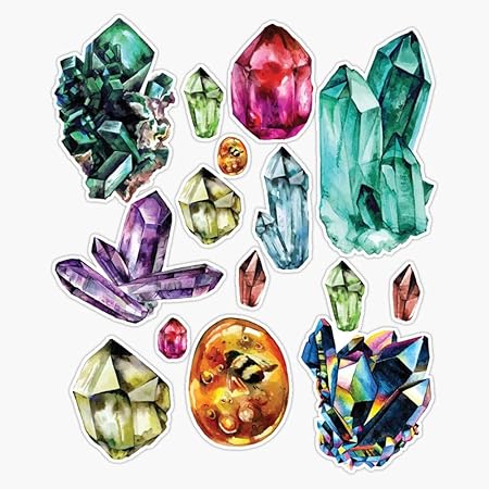 Amazon.com: Rainbow Galaxy Crystals Vinyl Waterproof Sticker Decal Car ...