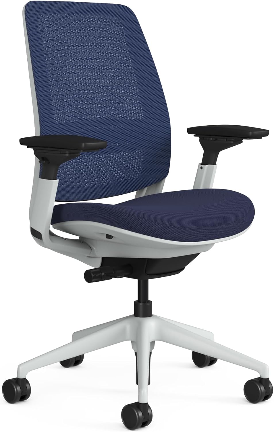 Steelcase Series 2 Ergonomic Office Chair, 3D Microknit Royal Blue Back ...