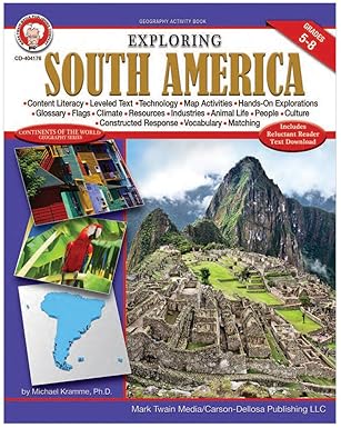 Amazon.com: Exploring South America, Grades 5 - 8 (Continents of the ...