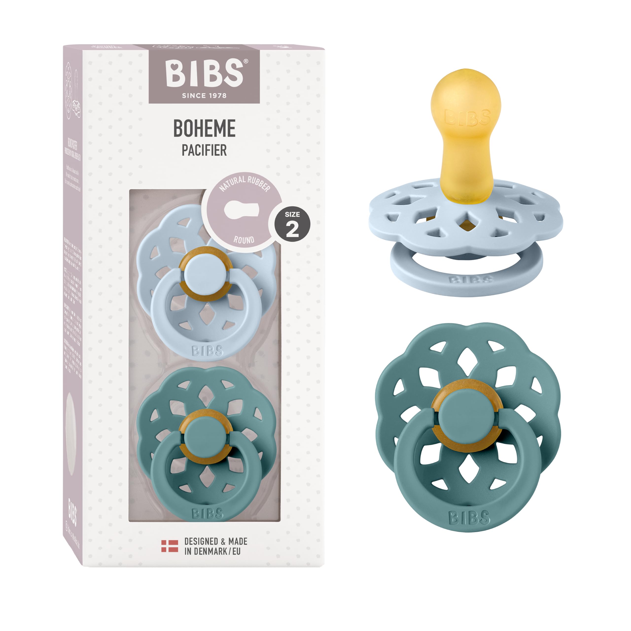 Amazon.com : New BIBS Pacifiers - Boheme Collection | BPA-Free Baby ...