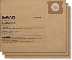 DEWALT DXVA19-4102 Dust Bag Fits for 12-16 Gallon Wet/Dry Vacuum ...