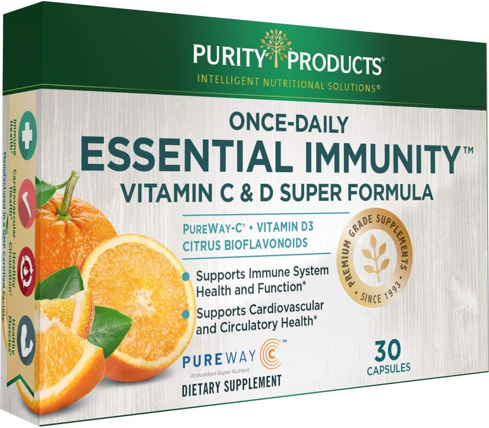 Amazon.com: Purity Products Essential Immunity - Once Daily Vitamin C ...