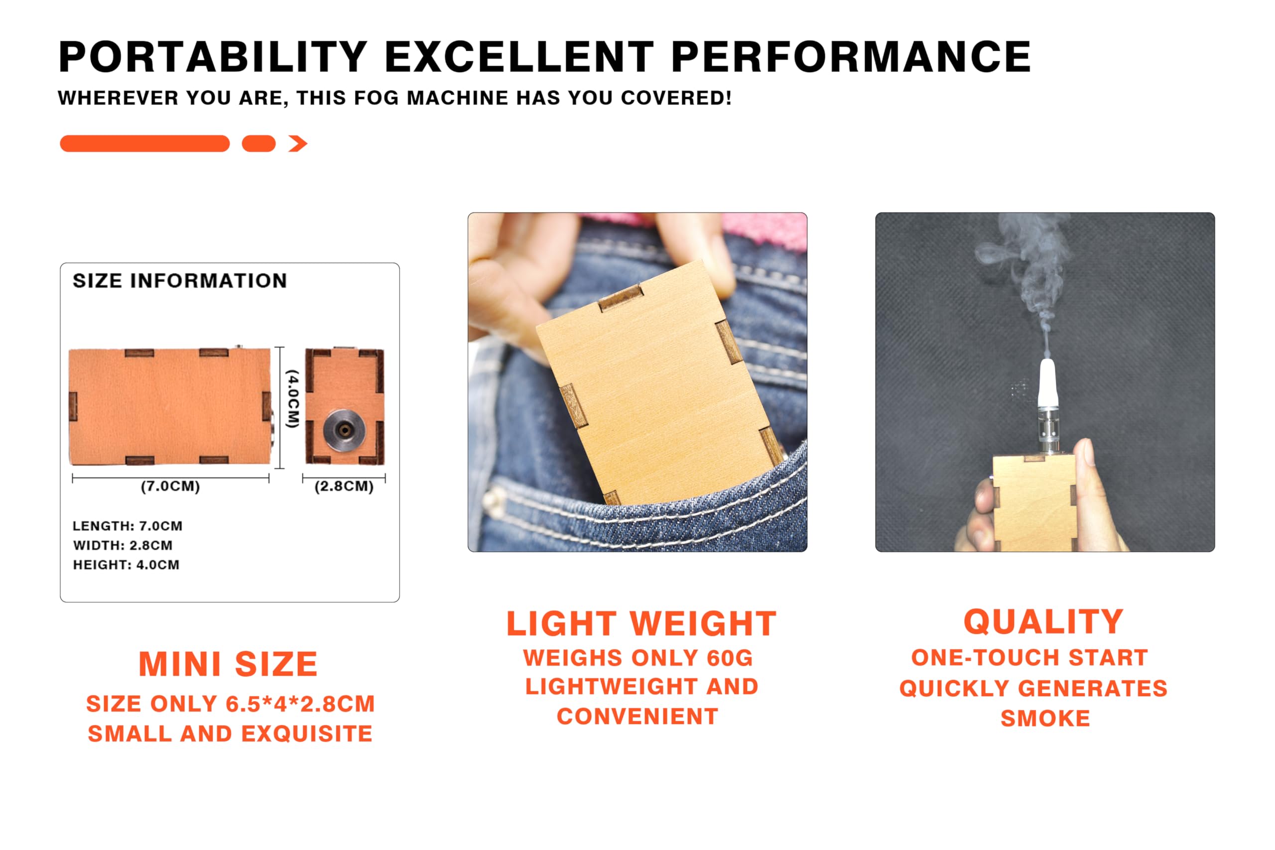 Snapklik.com : Mini Smoke Machine Handheld Smoke Machine, Smoke ...