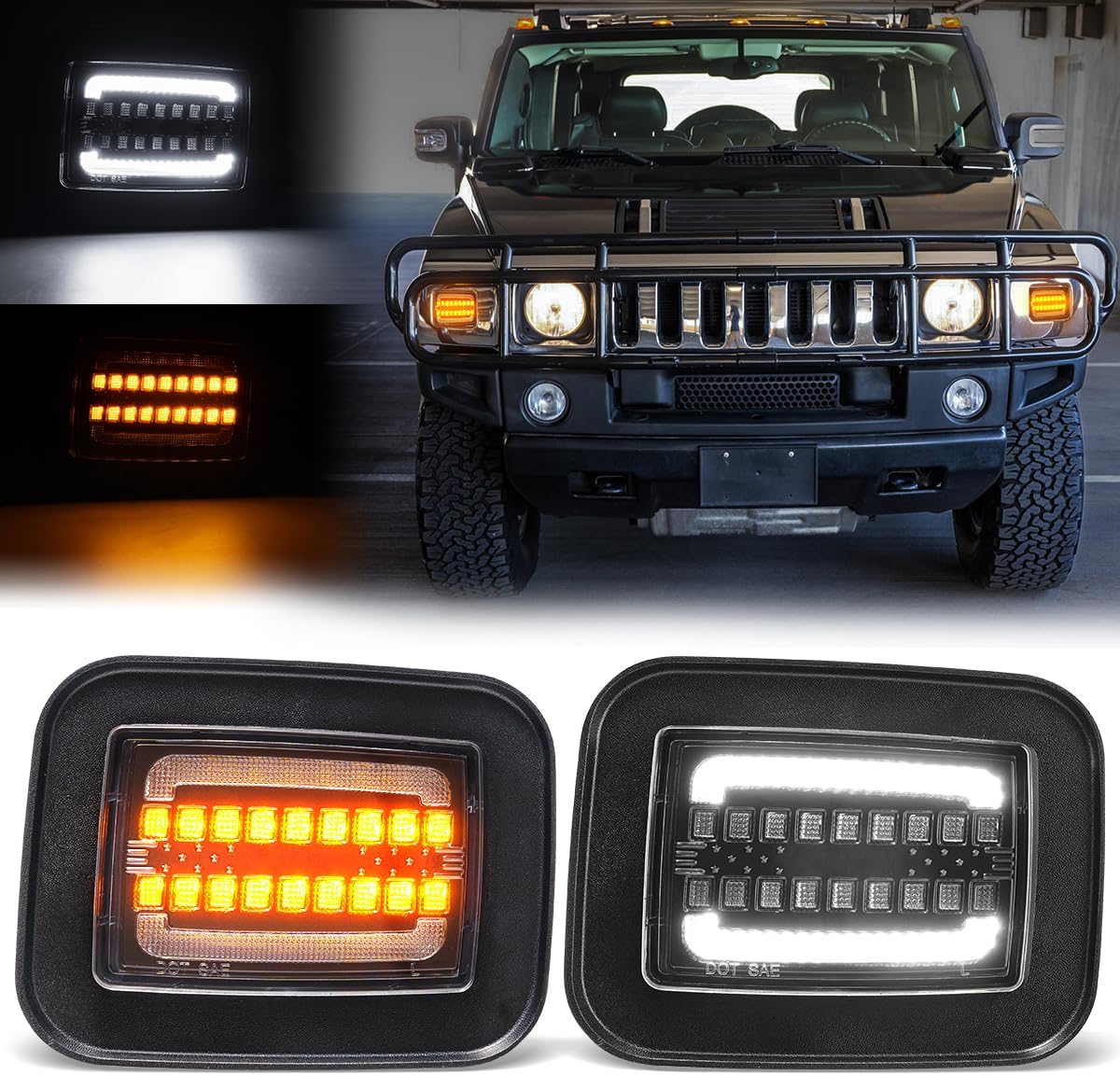 Amazon.com: Aexploer Front Turn Signal Corner Marker Lights Compatible ...