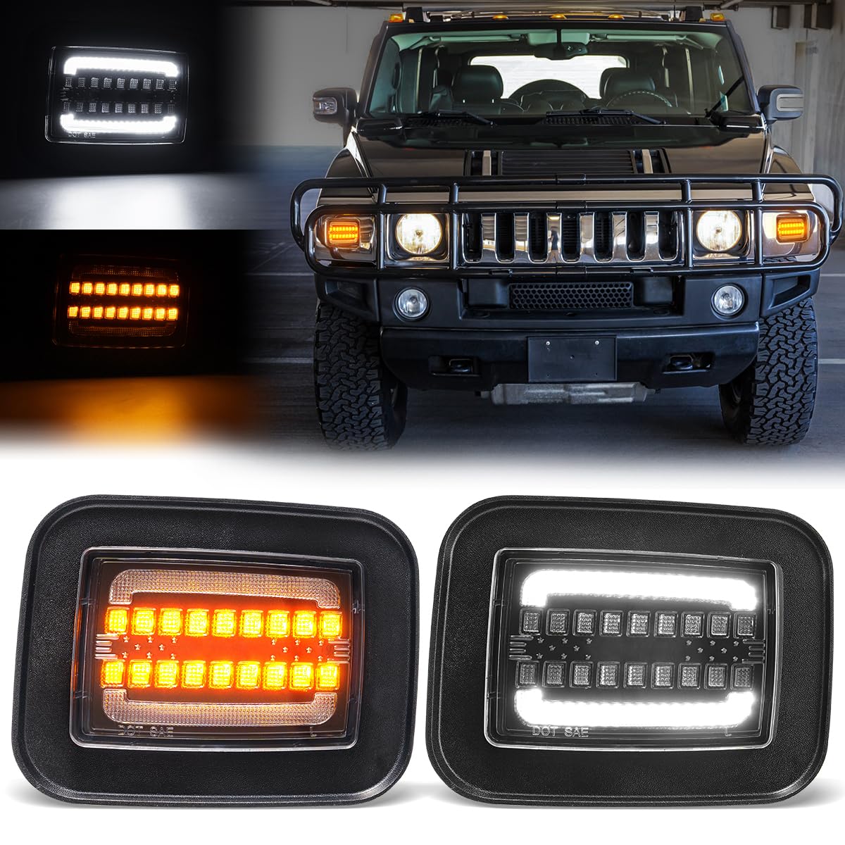 Amazon.com: Aexploer Front Turn Signal Corner Marker Lights Compatible ...
